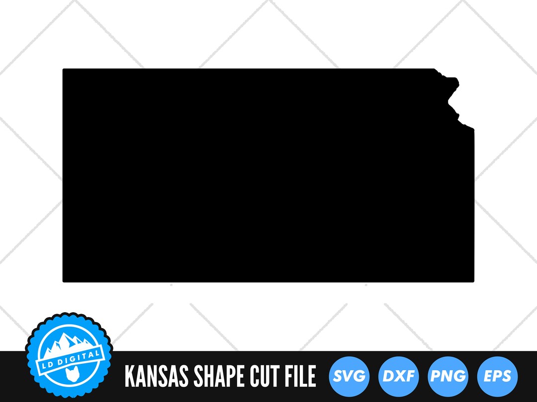 Kansas State SVG Files | Kansas Silhouette Cut Files | United States of ...