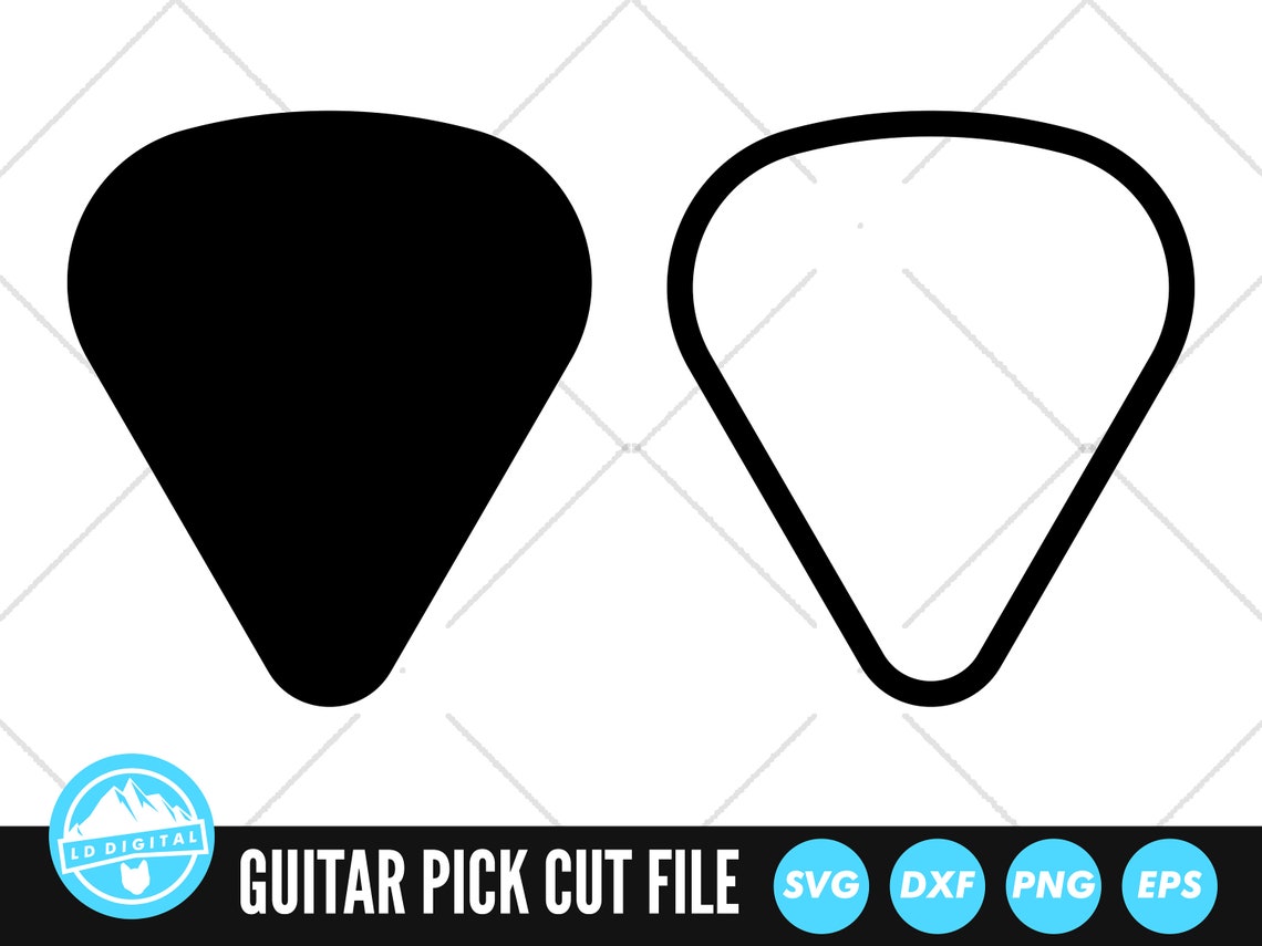 Guitar Pick SVG Files Guitar Pick Cut Files Music Vector - Etsy
