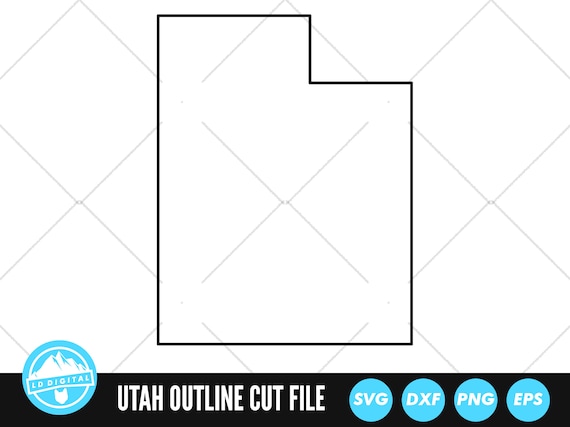 Utah Outline SVG Files Utah Cut Files United States of | Etsy
