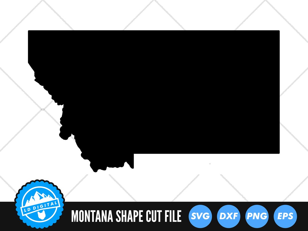 Montana State SVG Files | Montana Silhouette Cut Files | United States ...