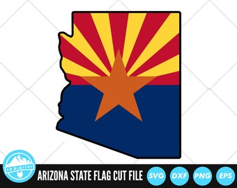 Arizona State Flag INSTANT DOWNLOAD 1 Vector .eps .dxf .svg - Etsy