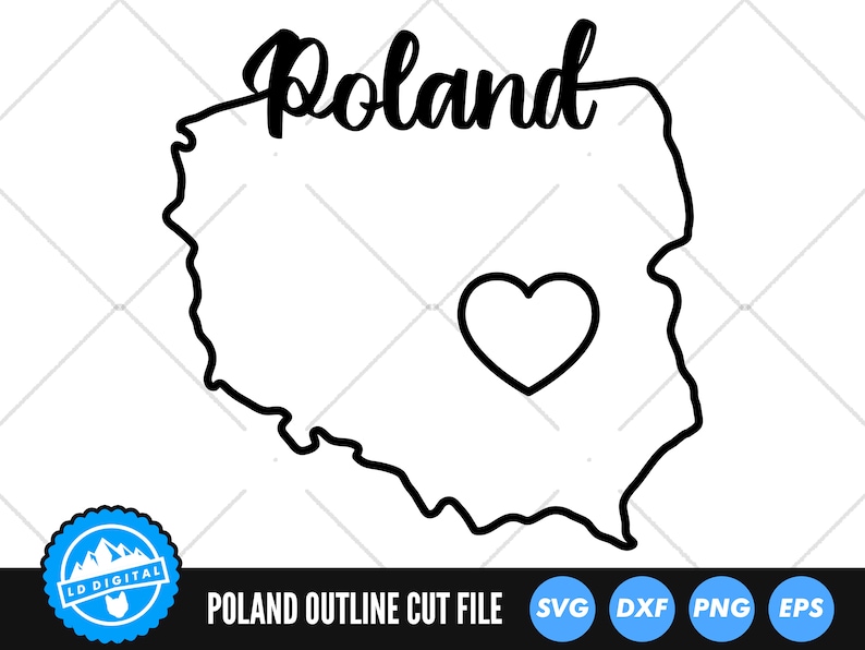 Poland SVG | Poland Cut Files | Poland Outline SVG | Poland Silhouette ...