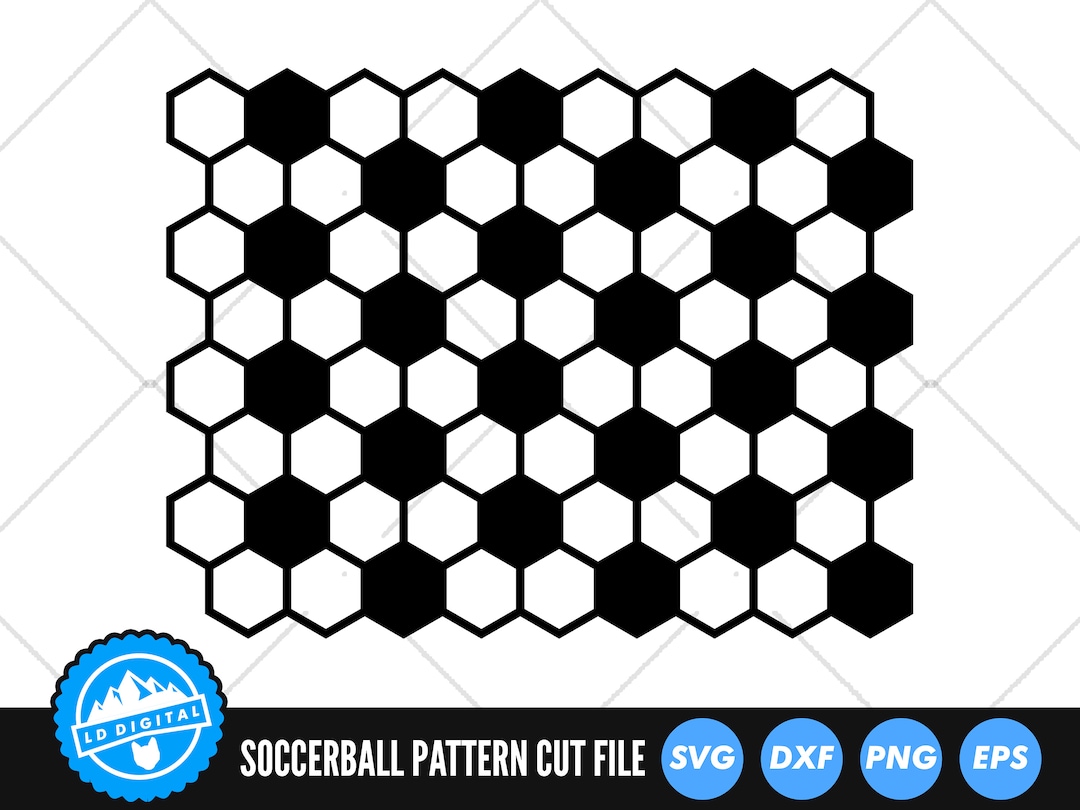 Soccer Pattern SVG Files | Soccer Ball Pattern Cut Files | Football ...