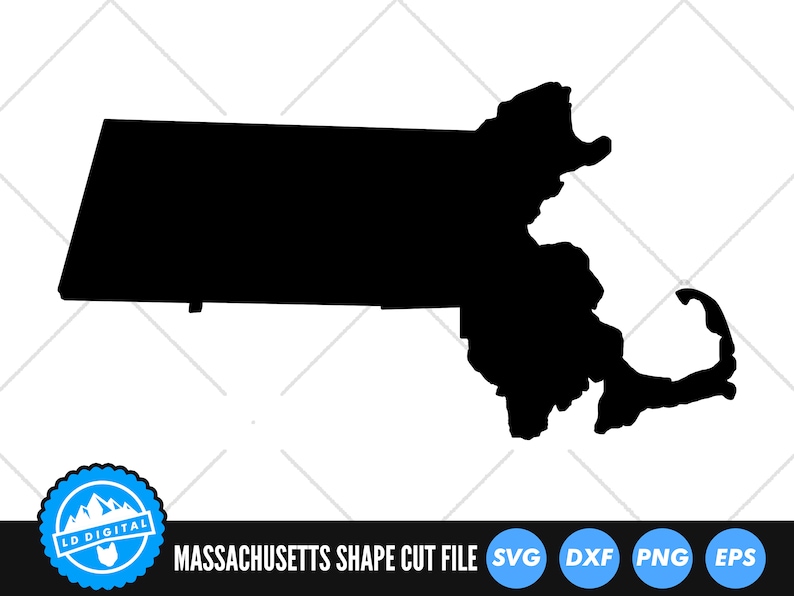 Massachusetts State SVG Files Massachusetts Cut Files - Etsy