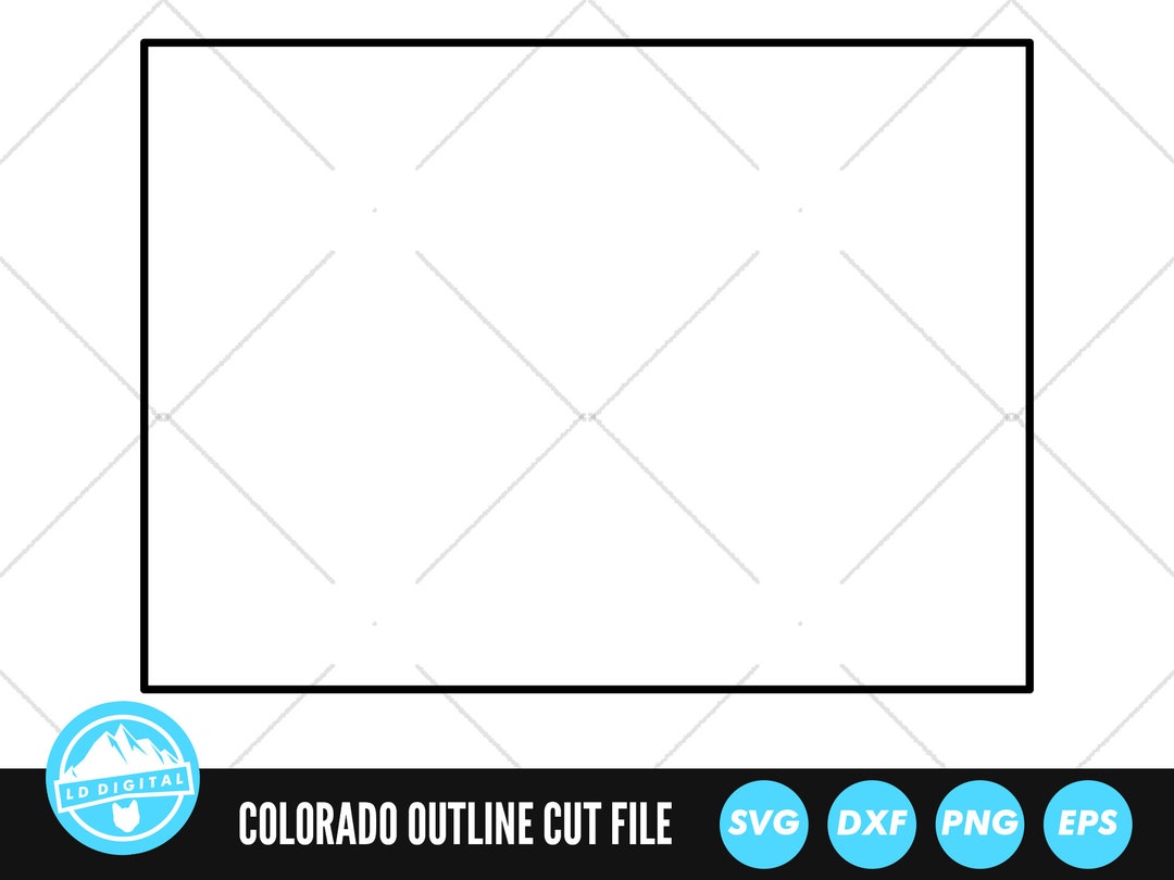 Colorado Outline SVG Files / Colorado Cut Files / United - Etsy México