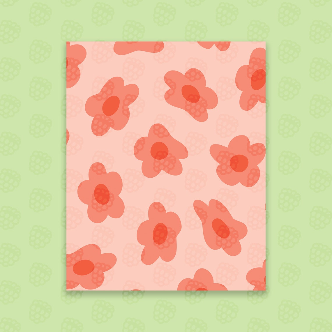 Groovy Flower Power 8x10 Digital Print pink - Etsy