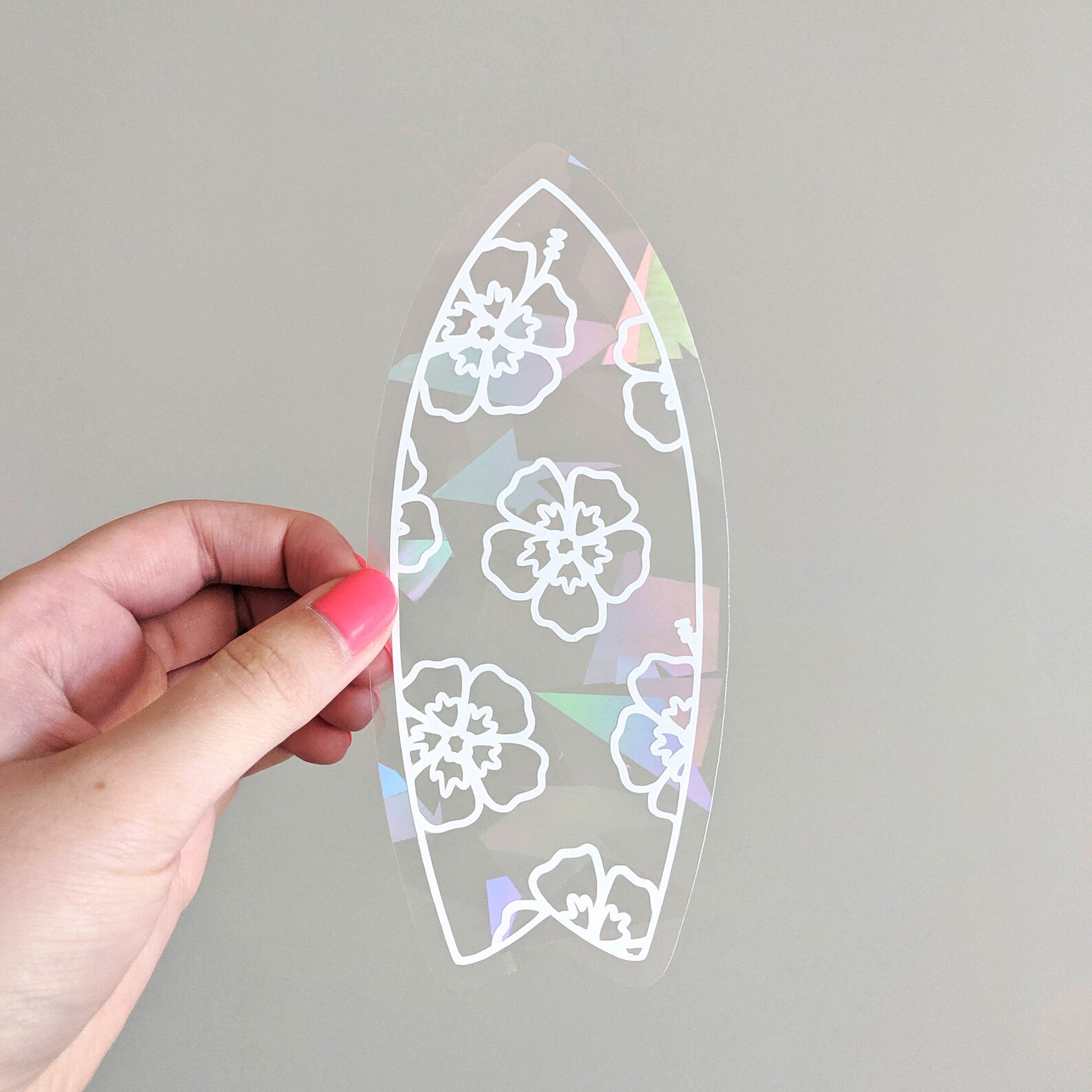 Surfboard Suncatcher Sticker - Etsy