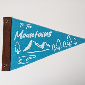 Outdoor Inspired Felt Pennant Flags - Etsy