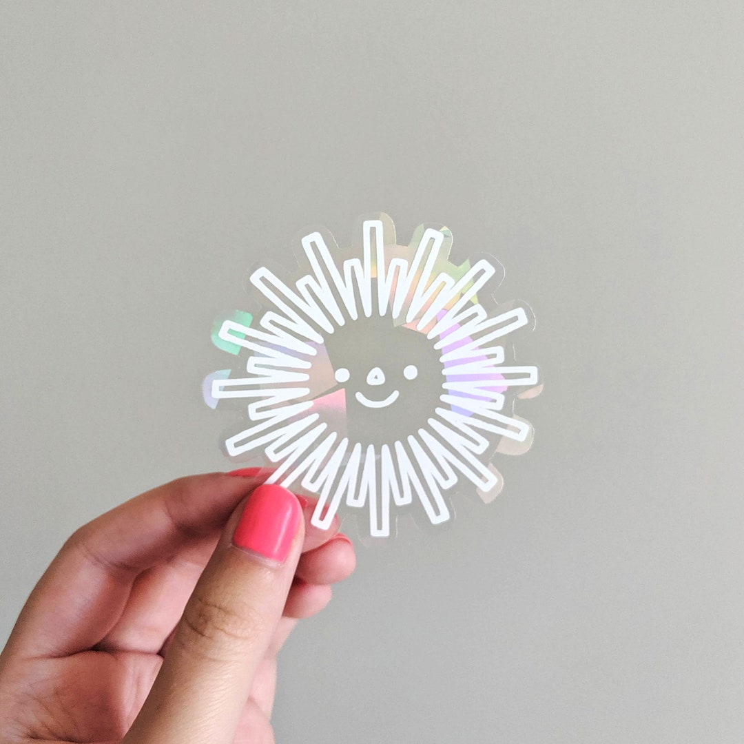 Happy Sun Suncatcher Sticker - Etsy