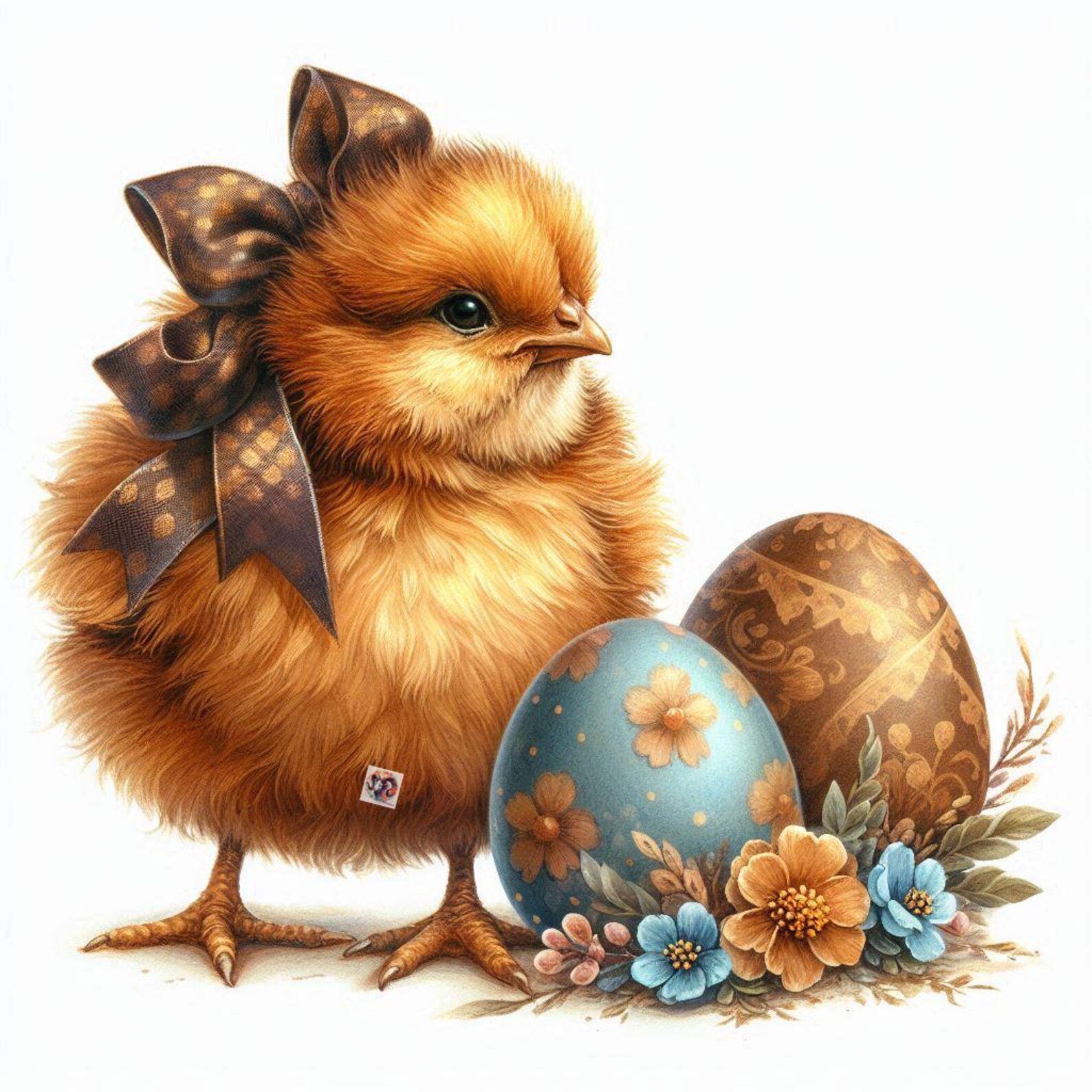 Easter Chick, Digital Print,watercolor Clip Art, High Quality JPG ...