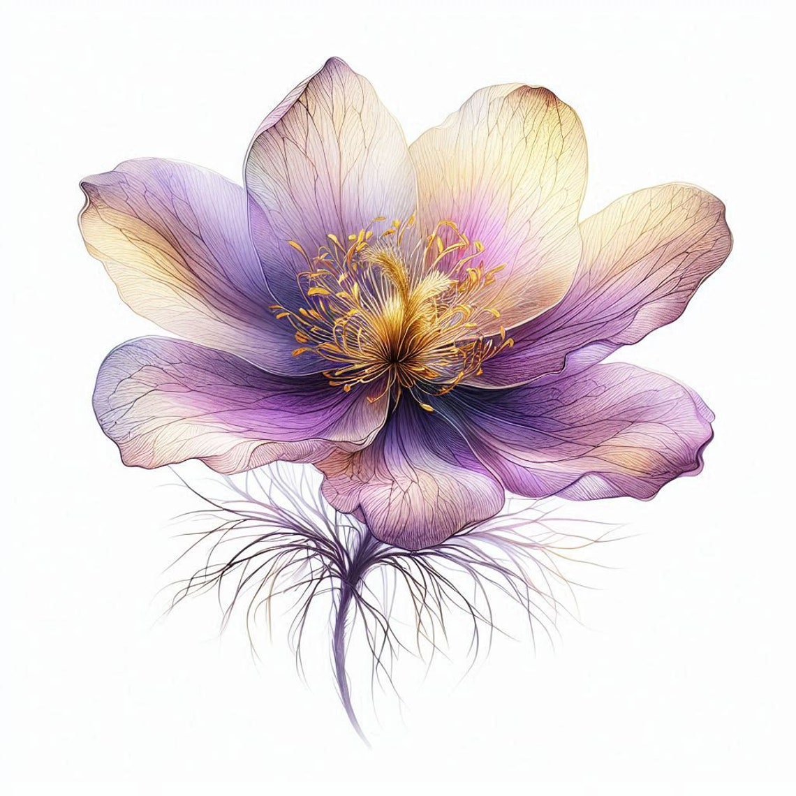 9 Abstract Watercolor Cliparts, Digital Print, Wall Art, Watercolor ...