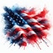 USA Flag Watercolor Clipart: Patriotic Wall Art (digital Print) - Etsy
