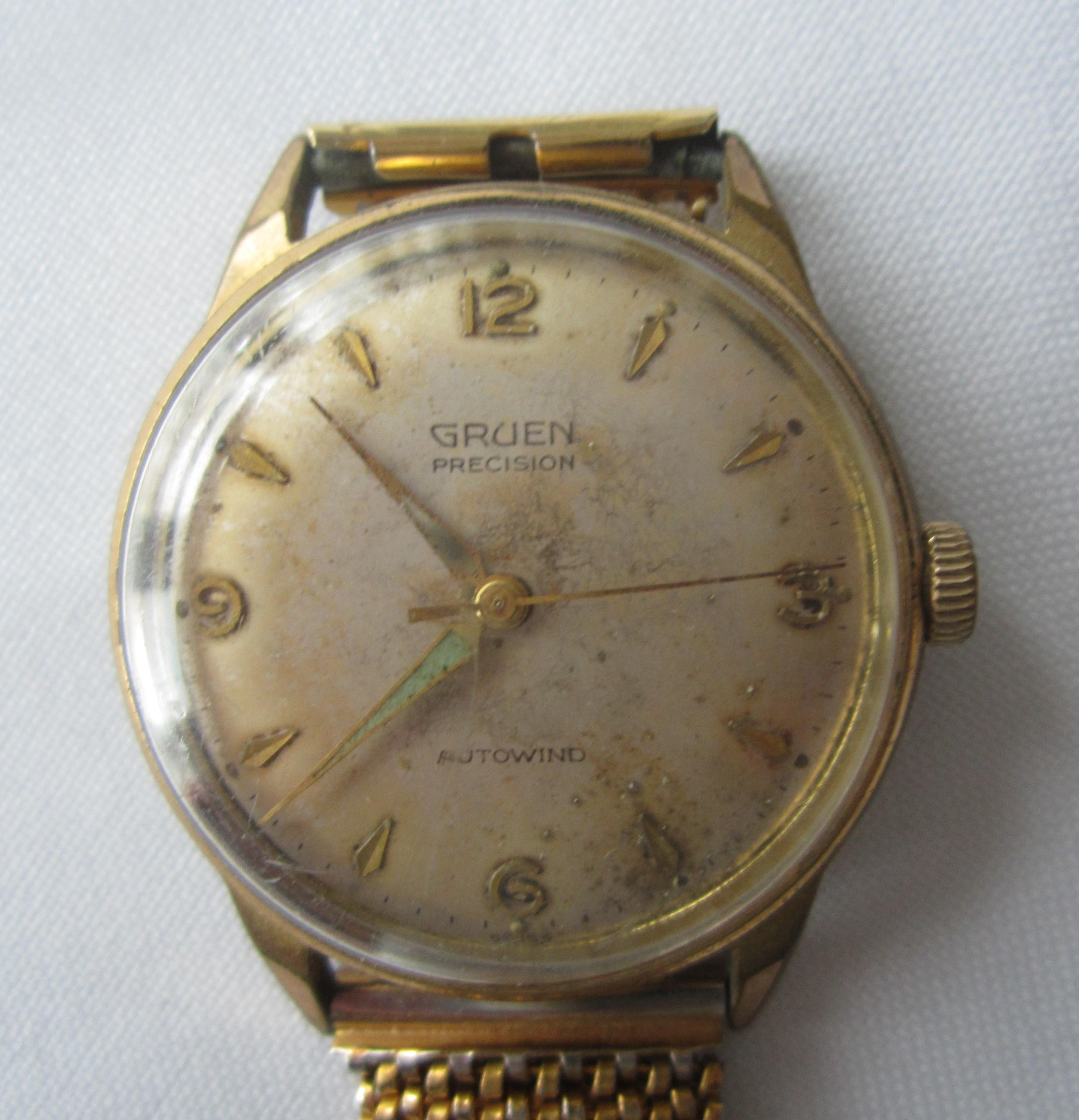 Vintage Gruen Precision Wrist Watch, Automatic, Waterproof, Shock ...