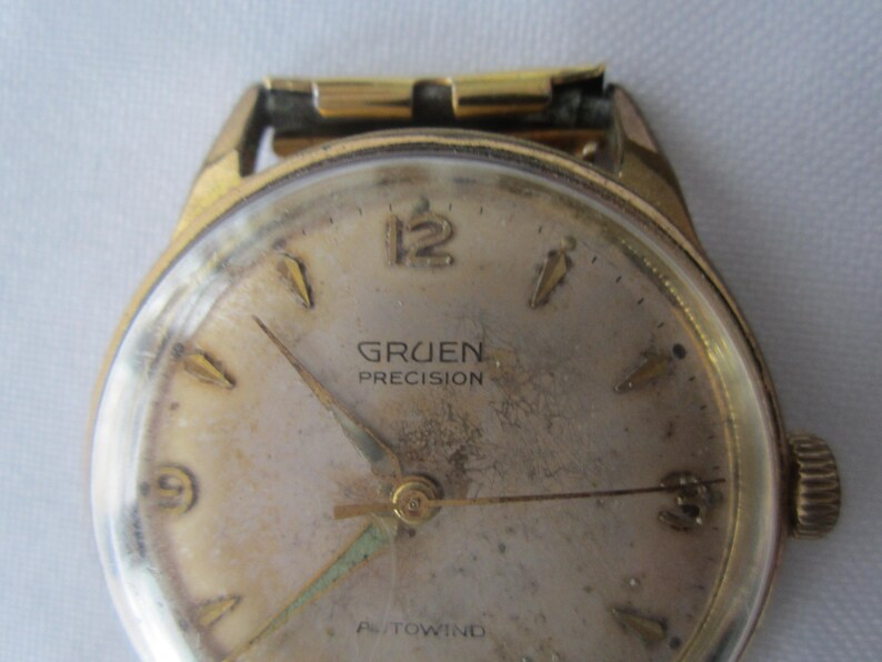 Vintage Gruen Precision Wrist Watch, Automatic, Waterproof, Shock ...