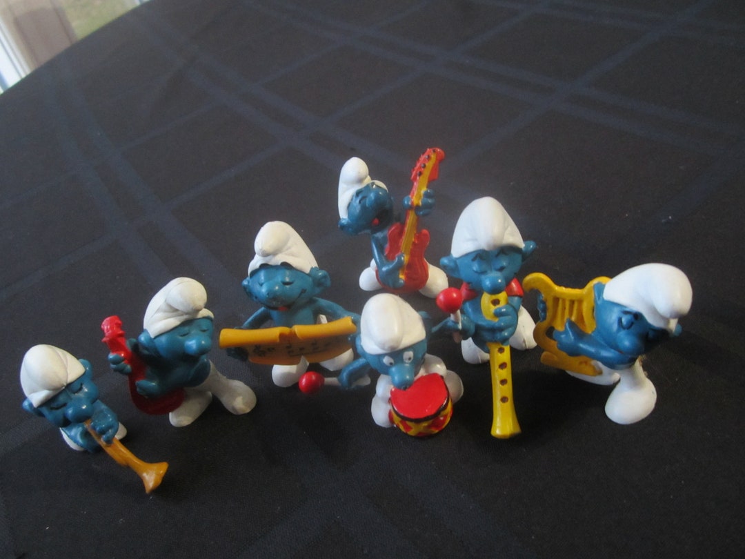 1970s Musician Smurfs by Peyo, Very Good Condition - Minimal Wear ...