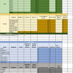 Monthly Budget Template Instant Download Zero-based Budget Excel Budget ...