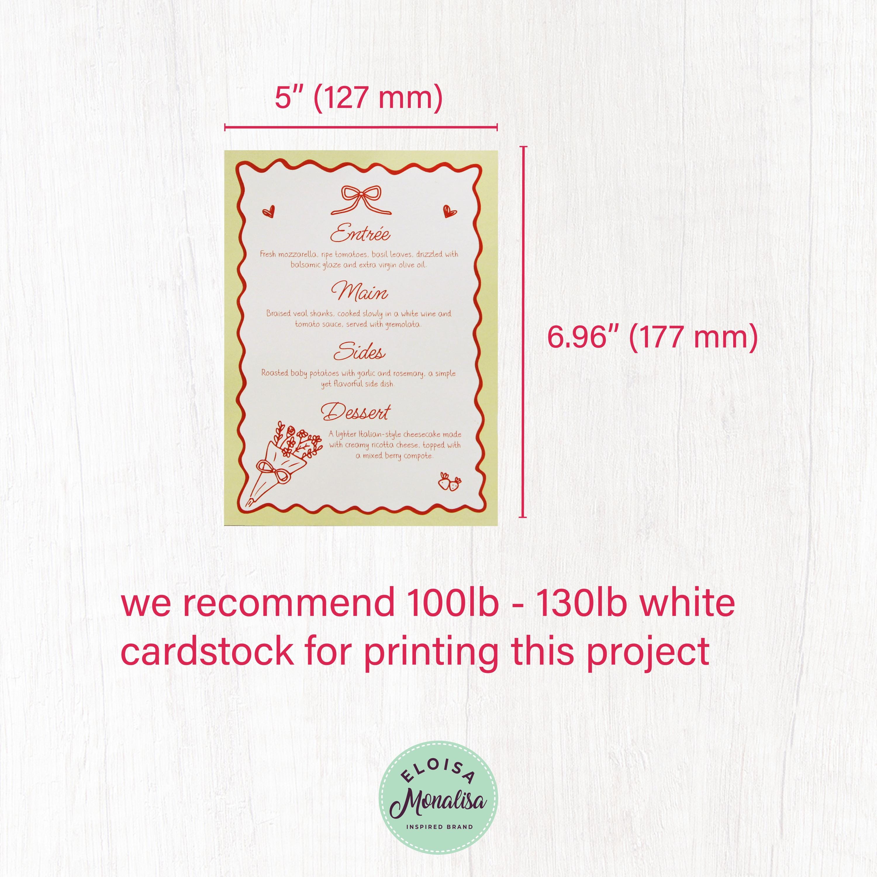 Hand Drawn Illustrated Romantic Dinner Menu, Valentines Day, Wedding ...