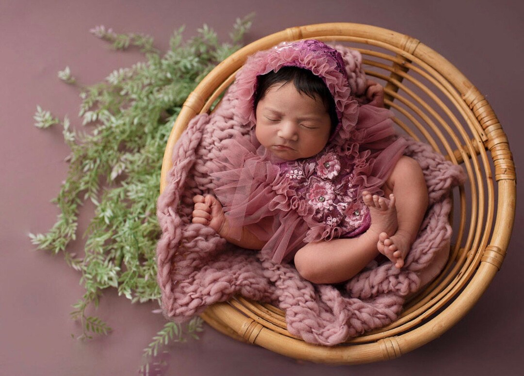 Baby Girl Outfit in Dusky Pink, Photo Props Outfit, Smash Cake, First ...