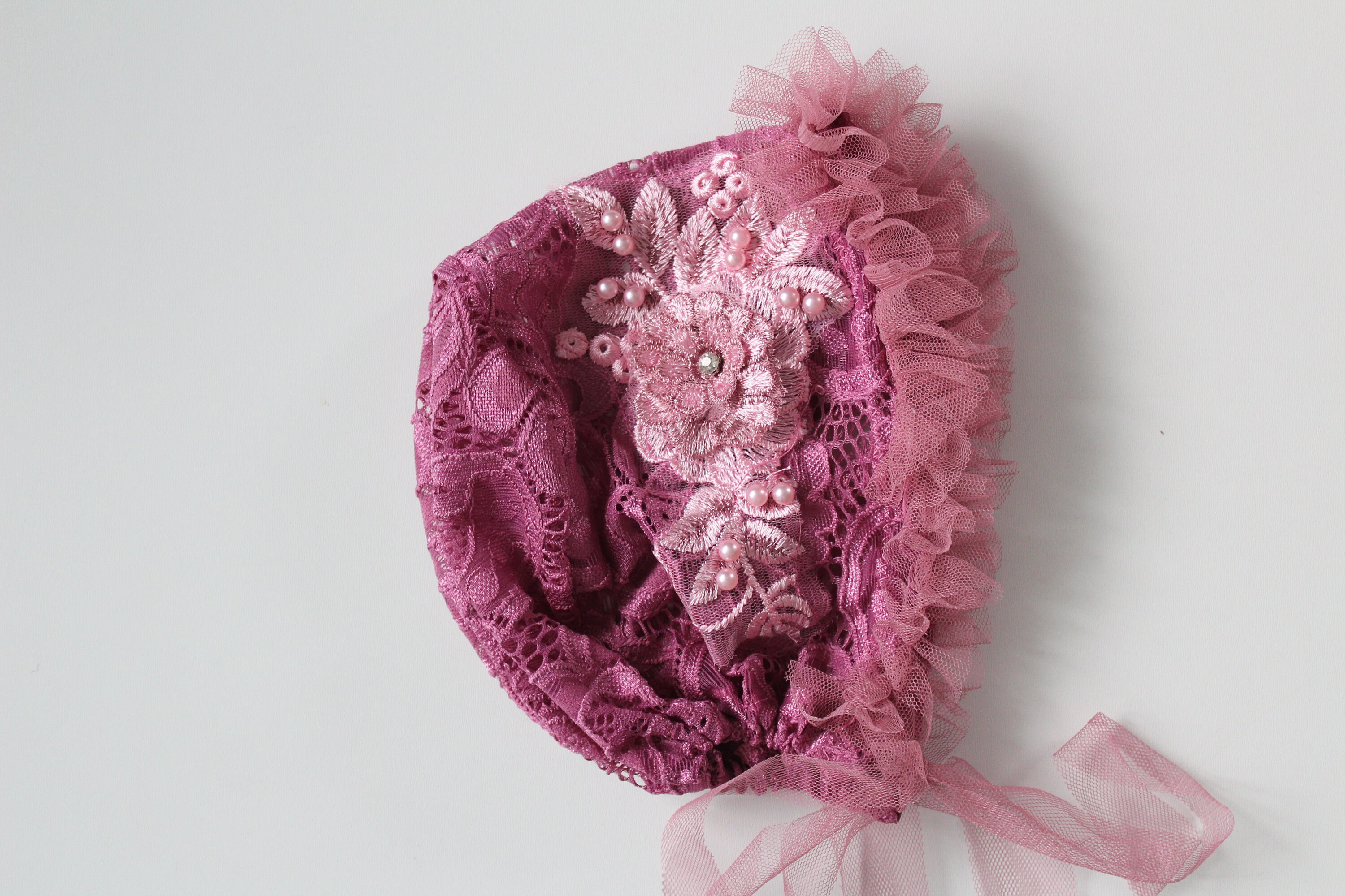 Baby bonnet for photo props session baby hat newborn bonnet | Etsy