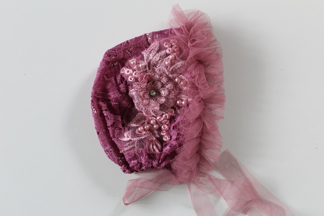 Baby Bonnet for Photo Props Session, Baby Hat, Newborn Bonnet, Baby ...