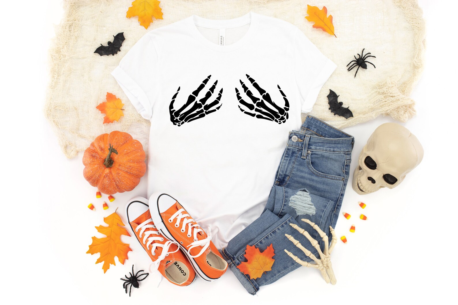 Skeleton Hands Shirt, Halloween Shirt,halloween Shirt for Woman,funny ...