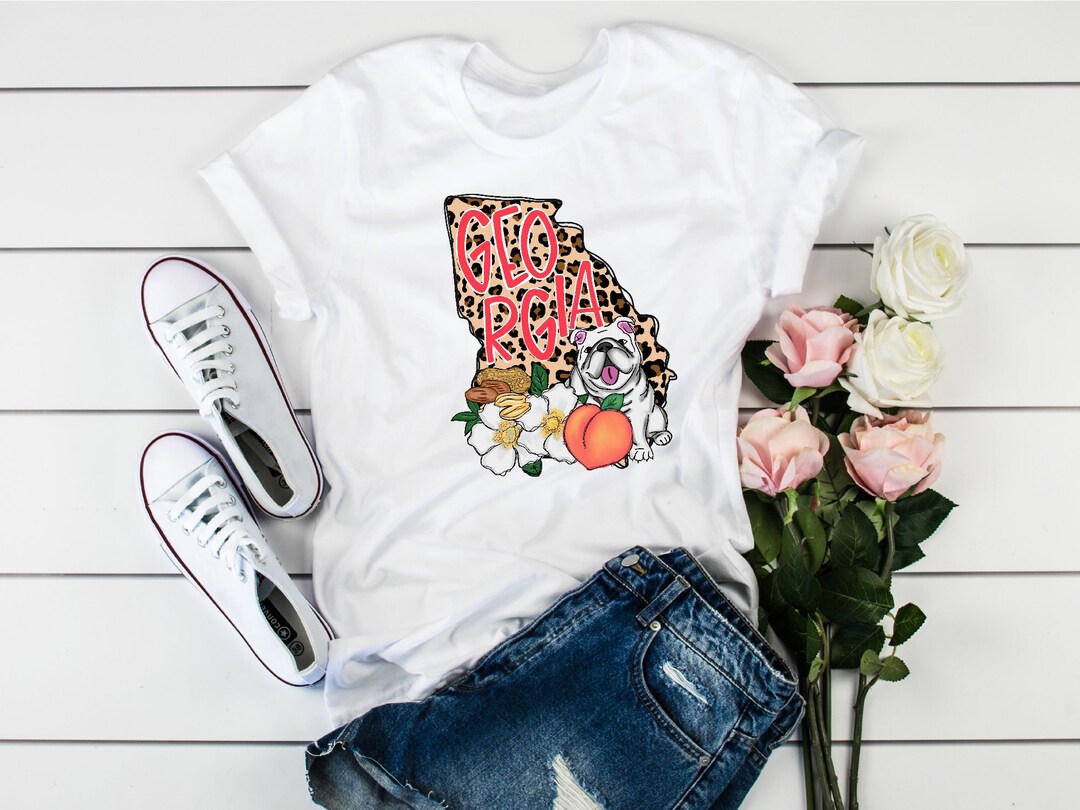 Georgia State Shirts, Georgia State Map Shirt, Georgia Travel Gift ...