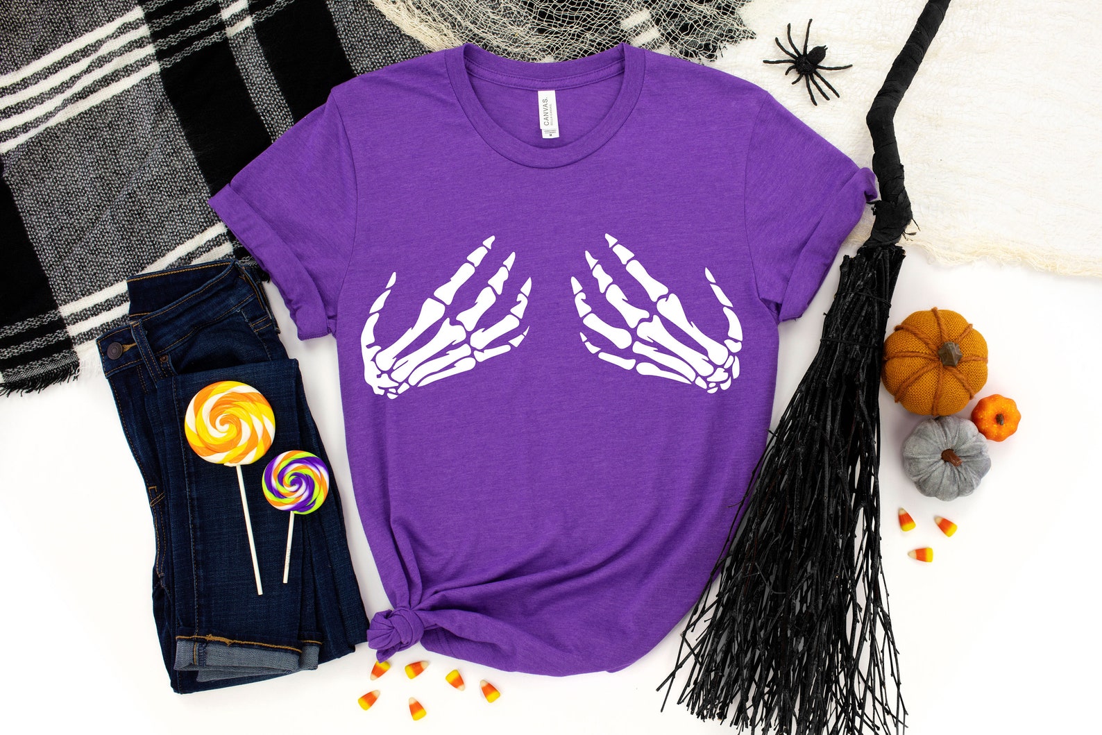 Skeleton Hands Shirt, Halloween Shirt,halloween Shirt for Woman,funny ...