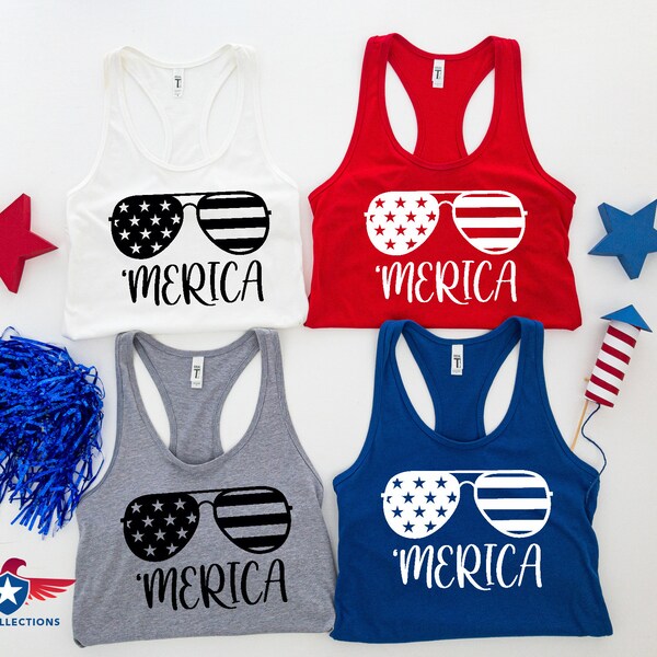 Merica Tank Top - Etsy