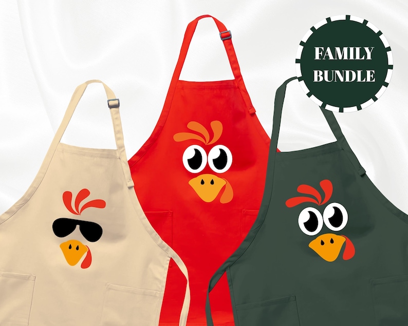 Funny Turkey Face Apron: Thanksgiving Chef Gift - Etsy