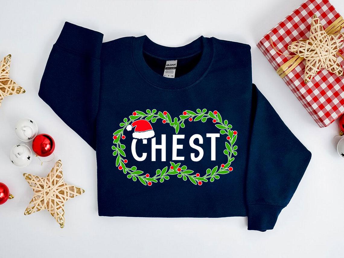 Chest Nuts Matching Christmas Sweatshirt, Couples Holiday Party Shirts ...
