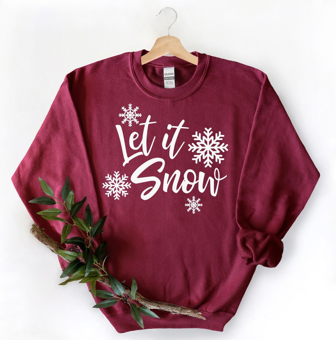 Let It Snow Hoodie, Let It Snow Shirt, Christmas Shirt, X-mas Gifts ...