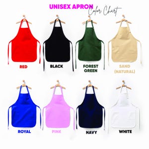 Colorful Custom Text Apron Trendy Colorful Font Apron Gift Personalized ...