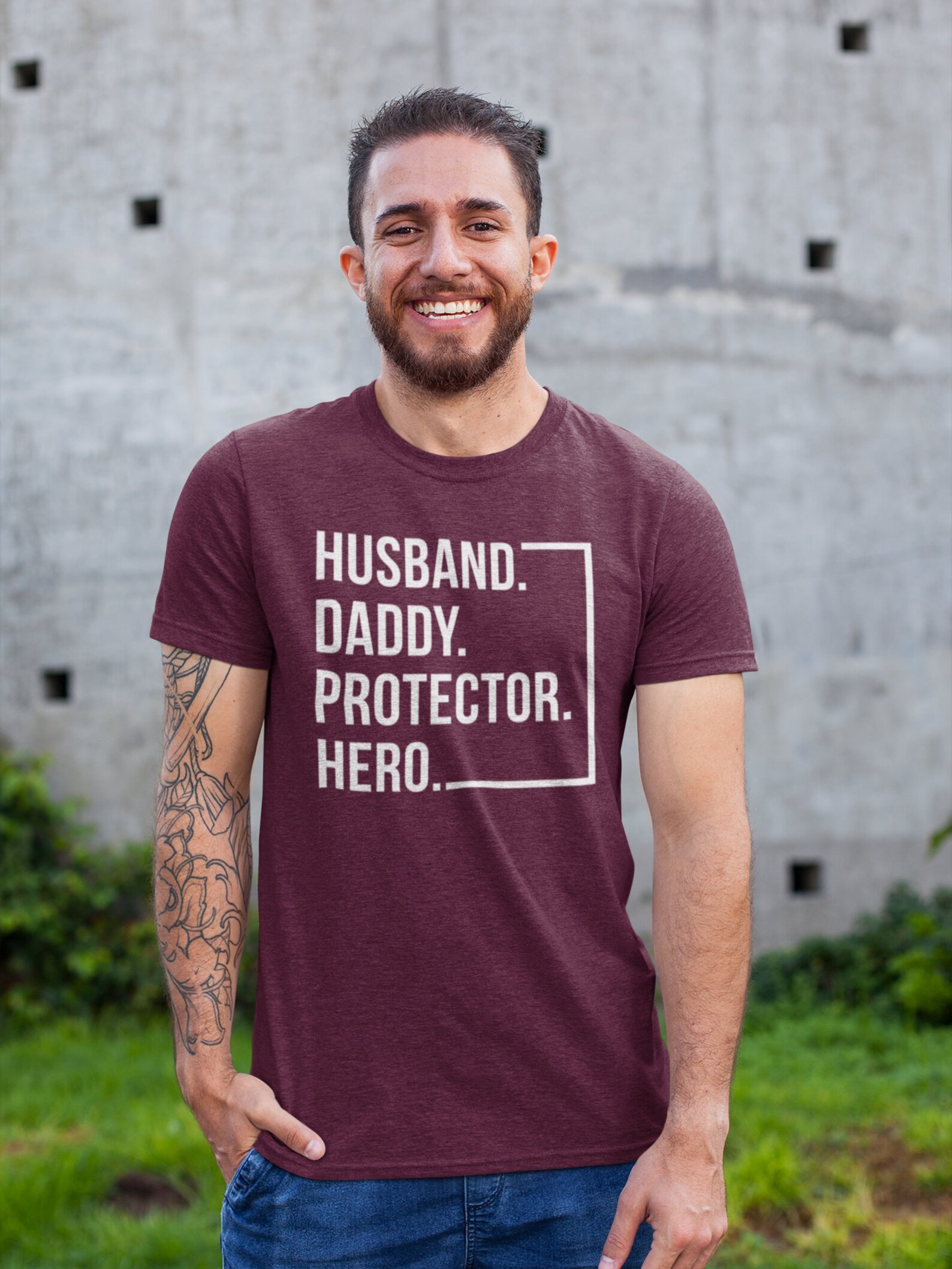 Husband Gift Husband. Daddy. Protector. Hero. Fathers Day Gift - Etsy