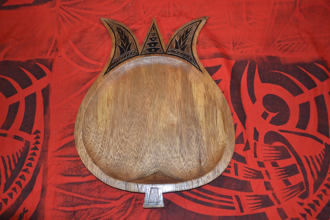 Samoan Plate Ipu Made in Samoa - Etsy Denmark