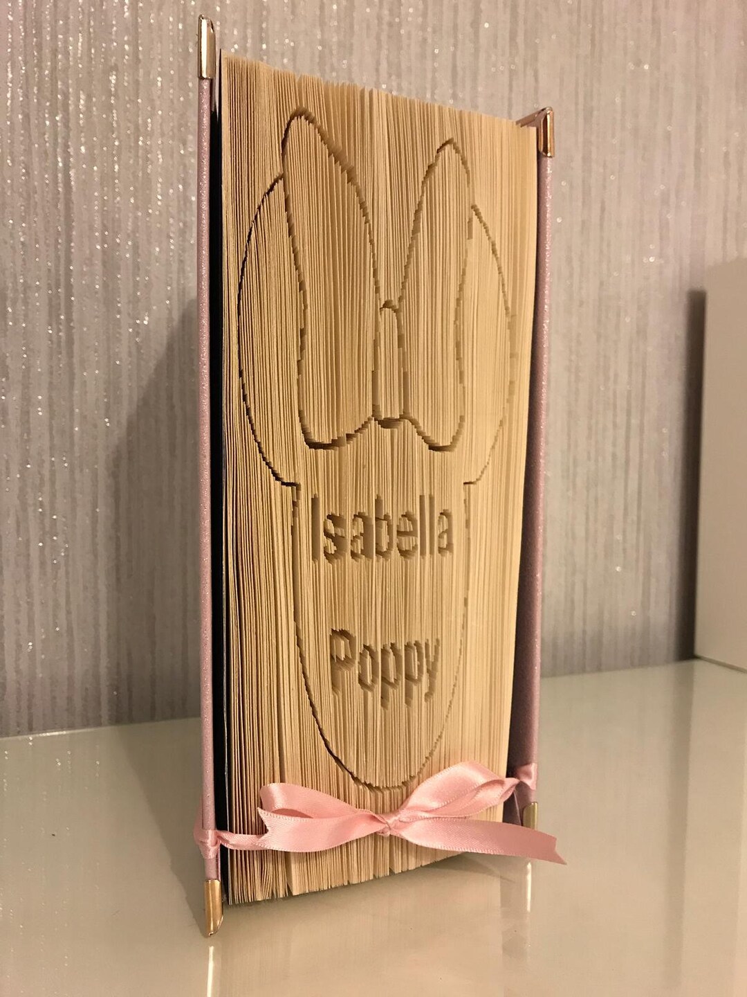 Minnie Mouse Book Folding Personalised Minnie Mouse Design - Etsy