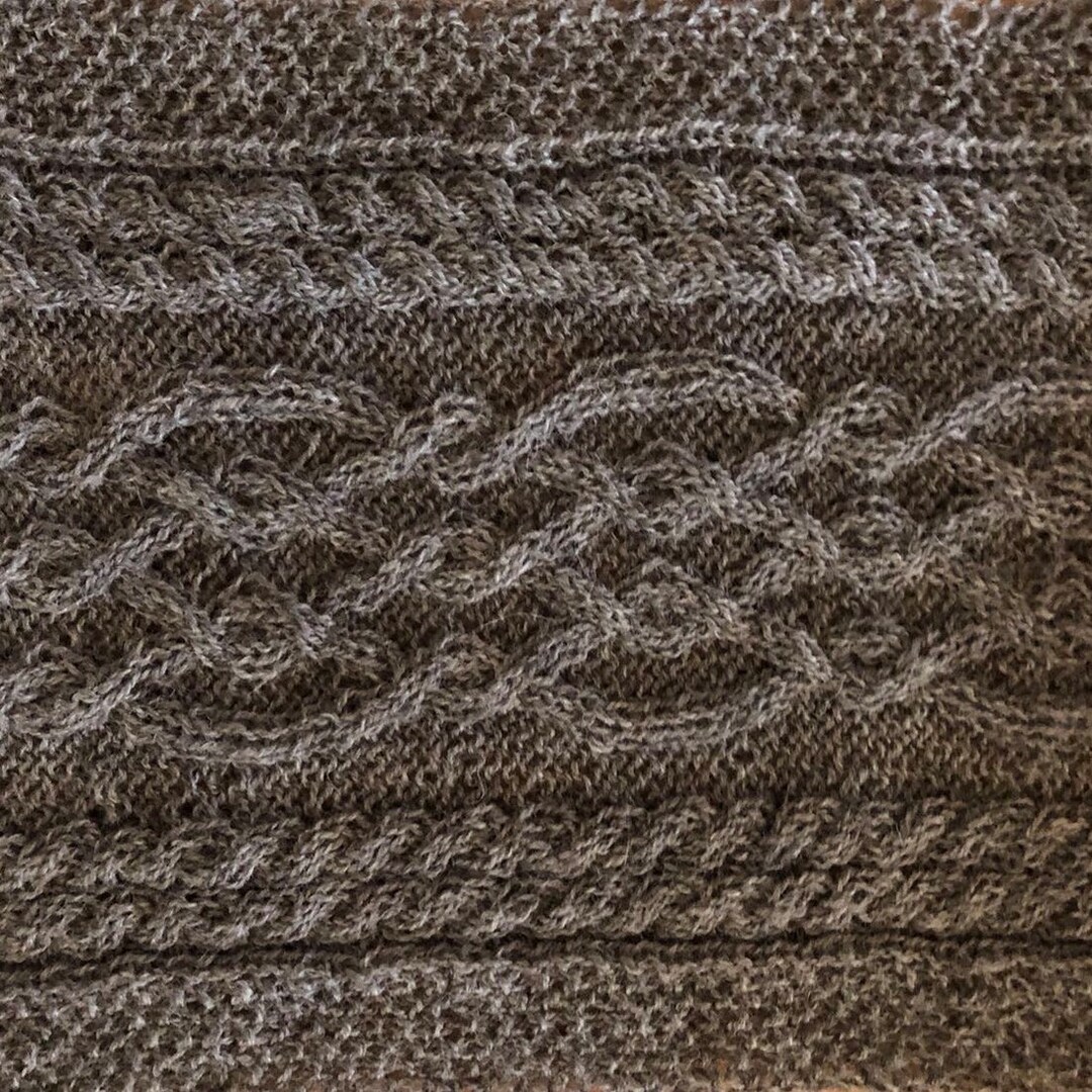 Scarf in Celtic Pattern Hand Knit - Etsy