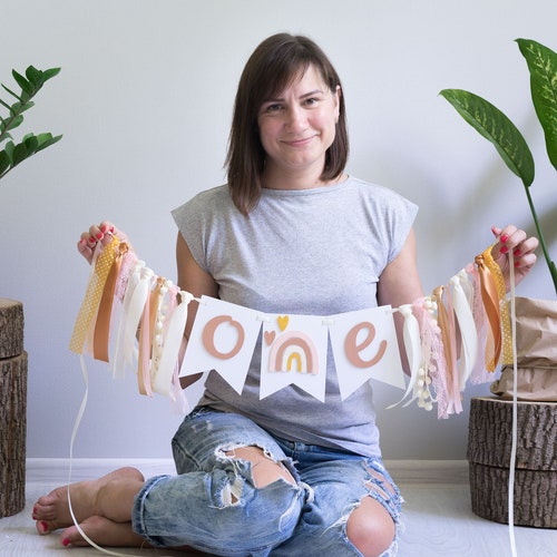 Boho Rainbow Happy Birthday Party Banner Printable Bohemian - Etsy