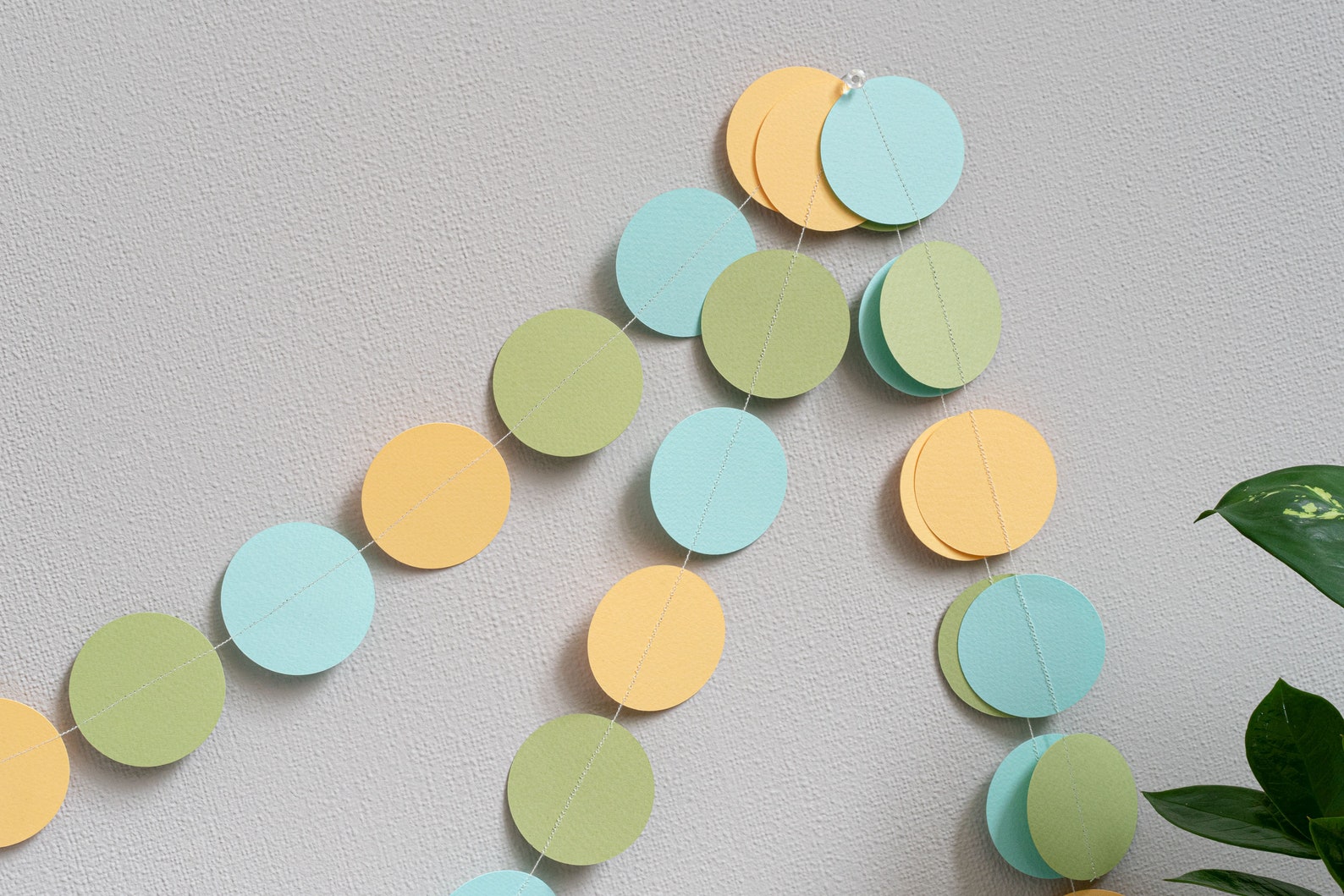 Paper Circle Garland Baby Shower Decor or Some Bunny is | Etsy