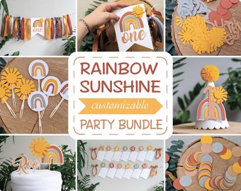 Neutral Rainbow Party Decor - Etsy
