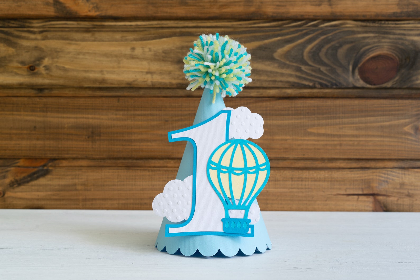 First Birthday Boy Hat 1st Hot Air Balloon up up and Away - Etsy