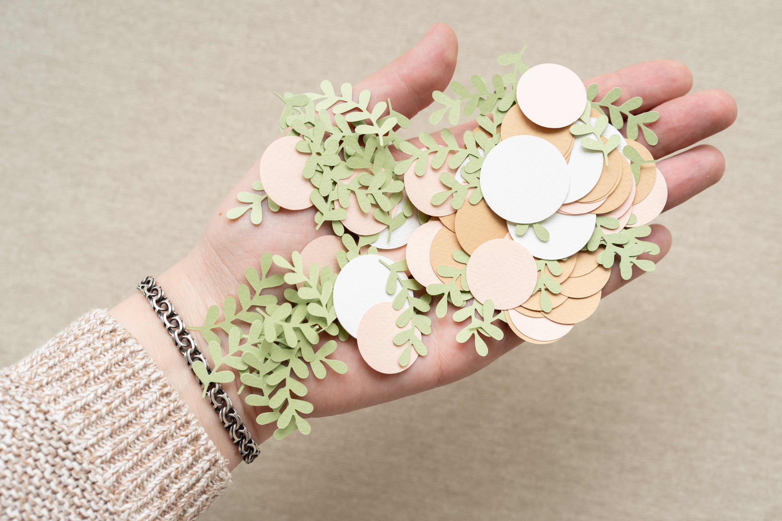 Greenery Confetti for Baby Shower Decor or Baby Girl Birthday | Etsy