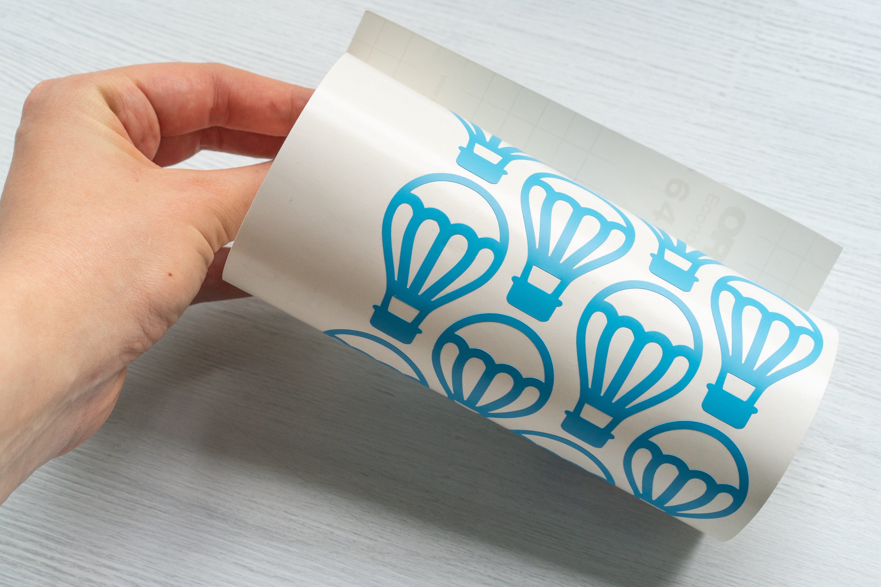 Hot Air Balloon Vinyl Stickers Water Bottle Adhesive Vinyl | Etsy