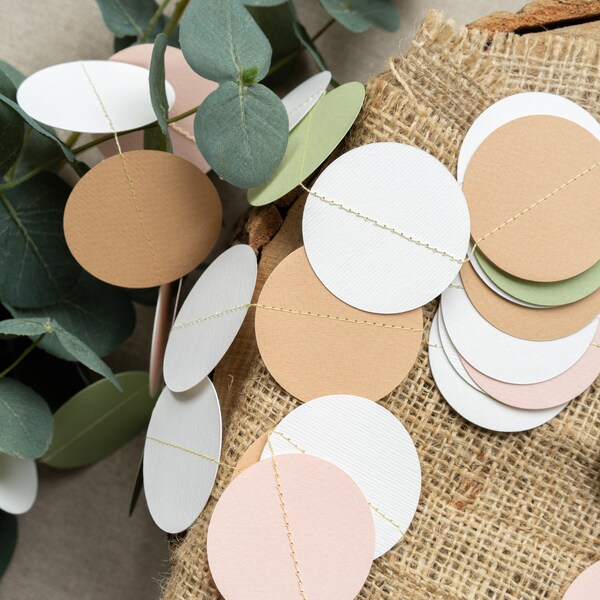 Paper Circle Garland - Etsy