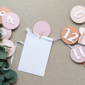 Boho Rainbow Monthly Photo Banner for 1st Birthday Girl to Hang First ...