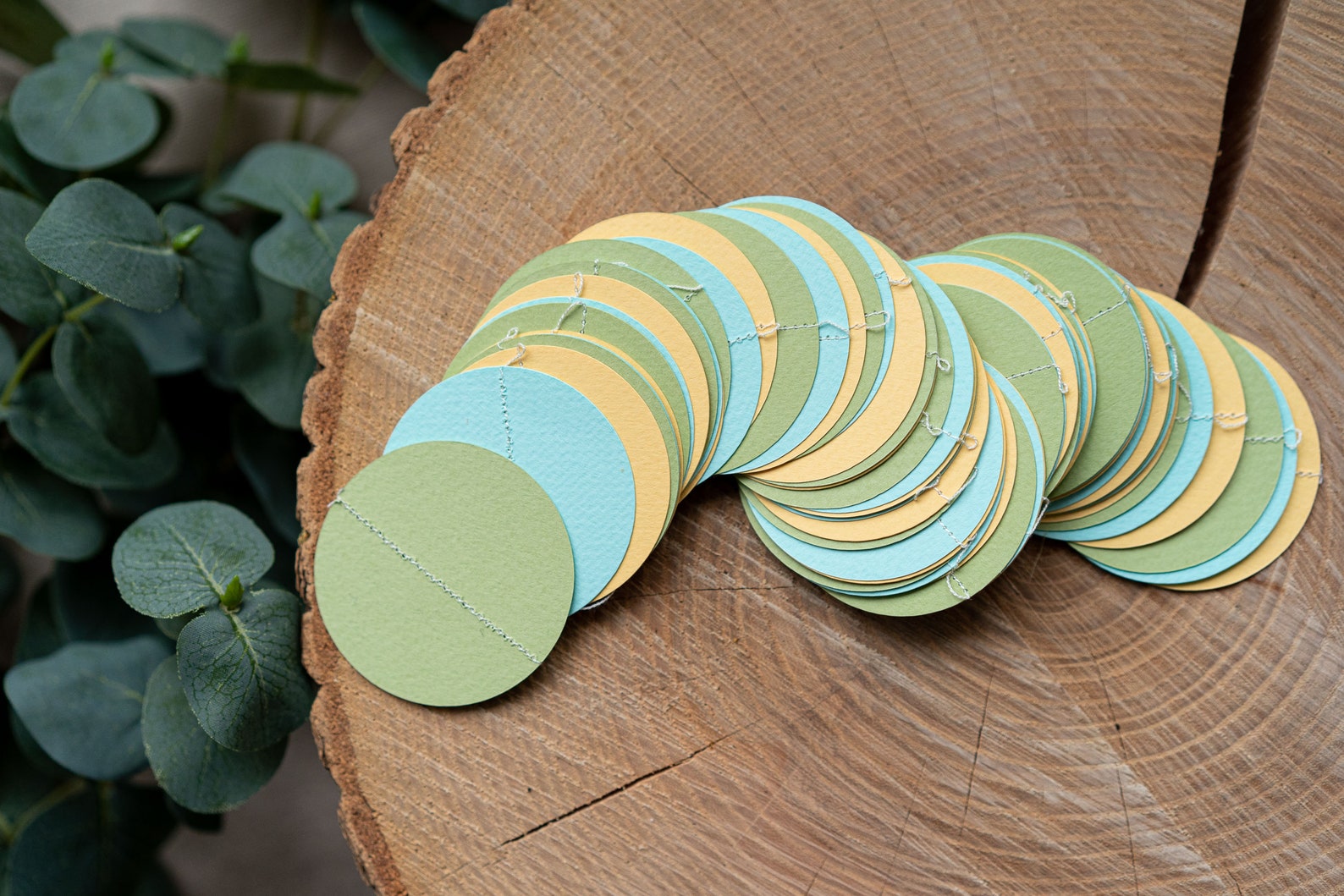 Paper Circle Garland Baby Shower Decor or Some Bunny is | Etsy