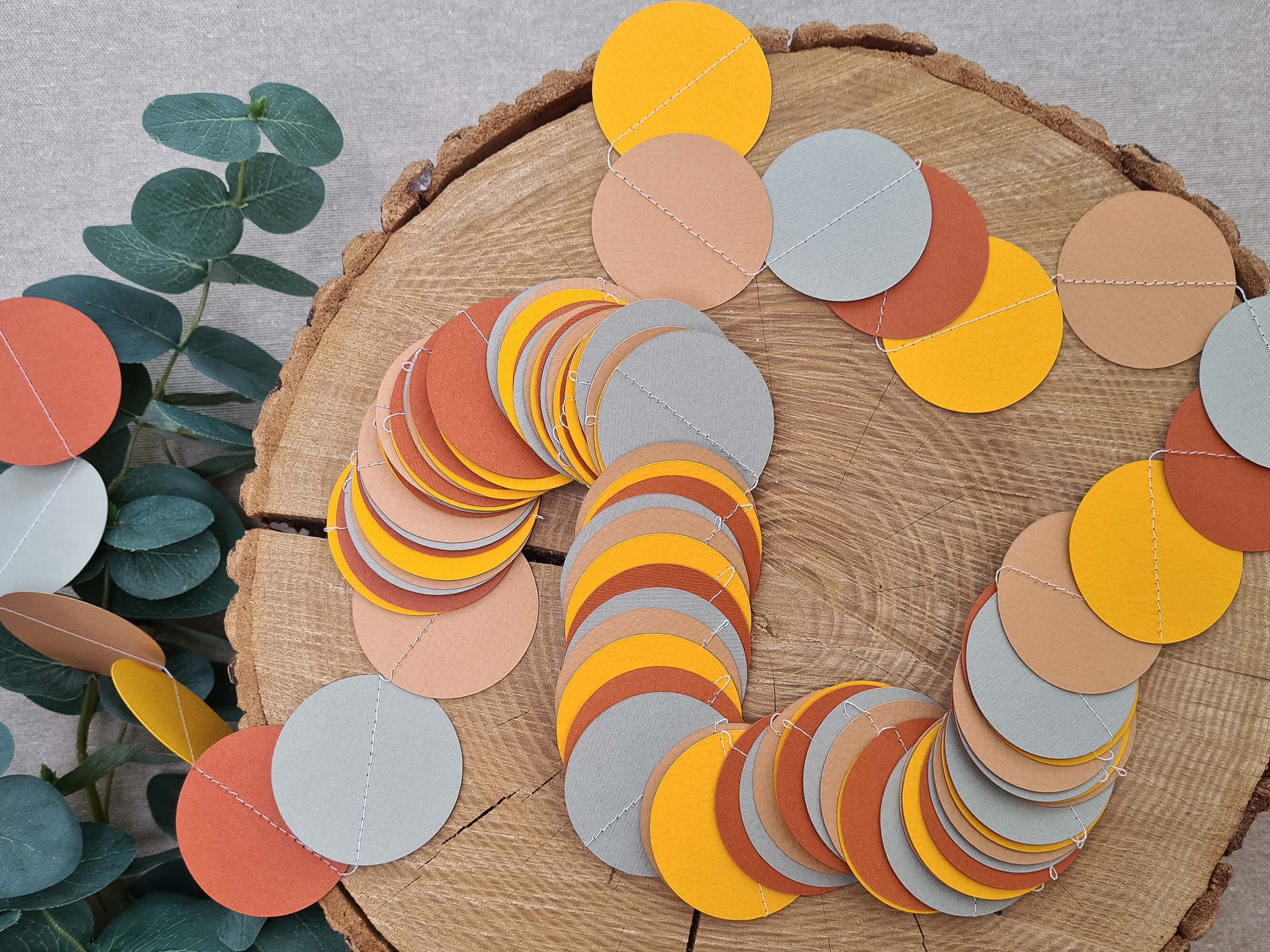 Paper Circle Garland Baby Shower Decor or First Birthday Party | Etsy