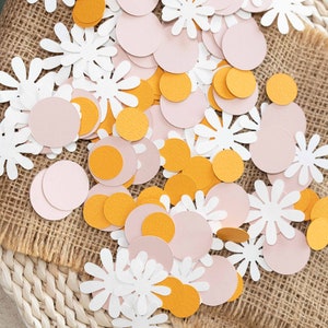 Daisy Confetti Table Decor Baby Shower Daisies or Groovy Babe Theme ...