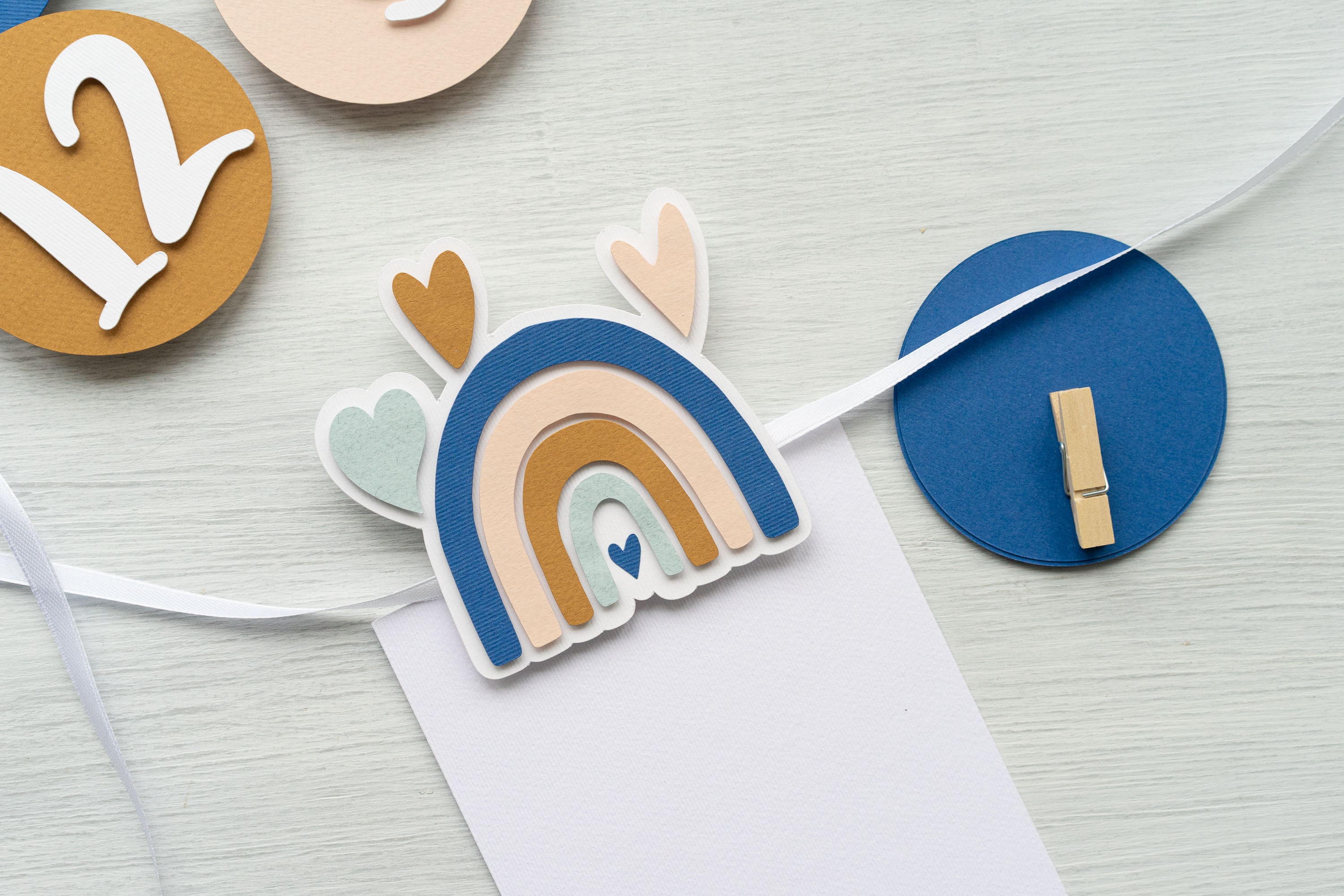 Rainbow Monthly Photo Banner Boho Modern First Birthday Party | Etsy