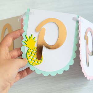 Flamingo Happy Birthday Banner Tropical Party Decorations - Etsy