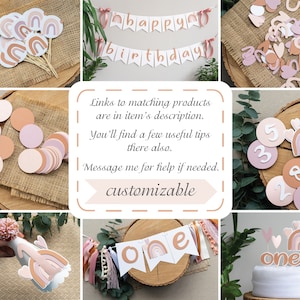 Boho Ribbon Garland With Fabric Tassel for Muted Baby Shower or ...